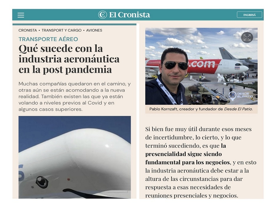 Desde El Patio en El Cronista. La entrevista completa