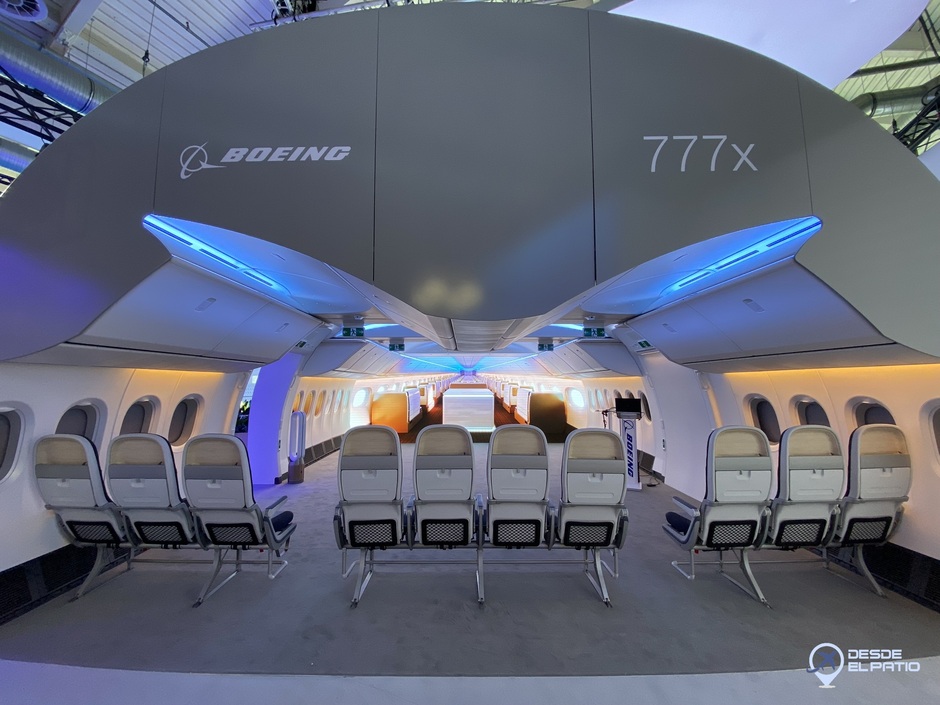 La presentación del interior de la cabina de pasajeros del nuevo Boeing 777x