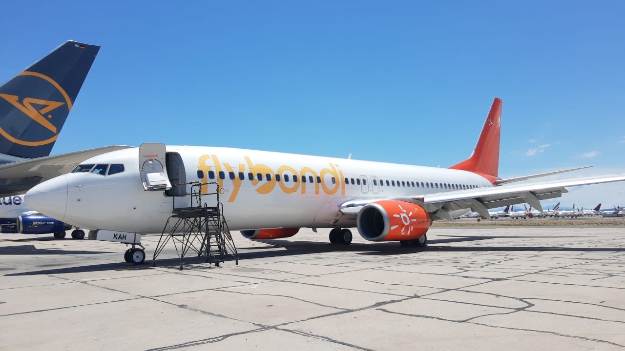 Las primeras imágenes del 3° y nuevo integrante de la flota de Flybondi