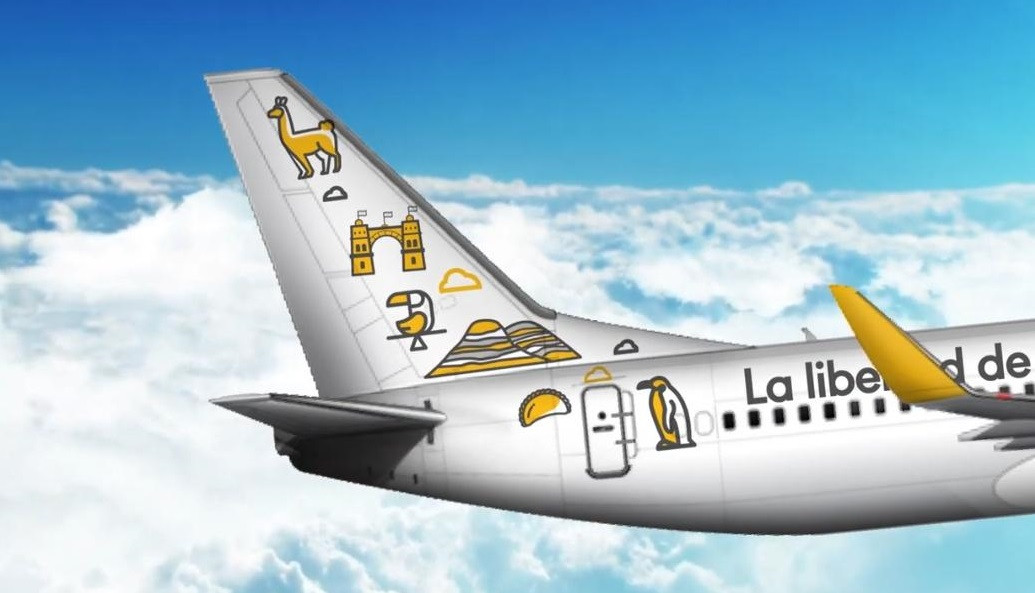 El nuevo diseño de los aviones de Flybondi