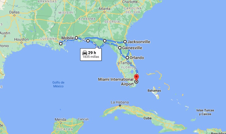 "Florida 2021": el recorrido completo y las ciudades visitadas