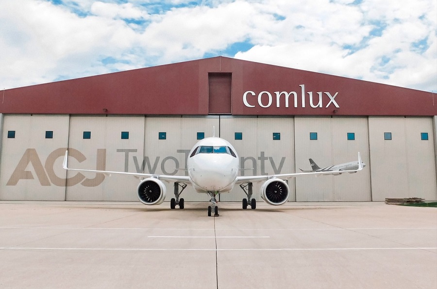 Airbus y Comlux presentaron el nuevo diseño de cabina del ACJ TwoTwenty