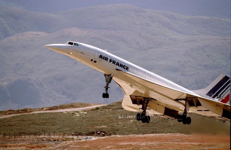 La histórica visita del Concorde de Air France a Ushuaia
