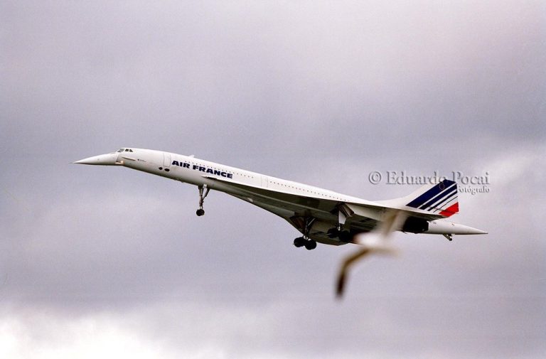 La histórica visita del Concorde de Air France a Ushuaia