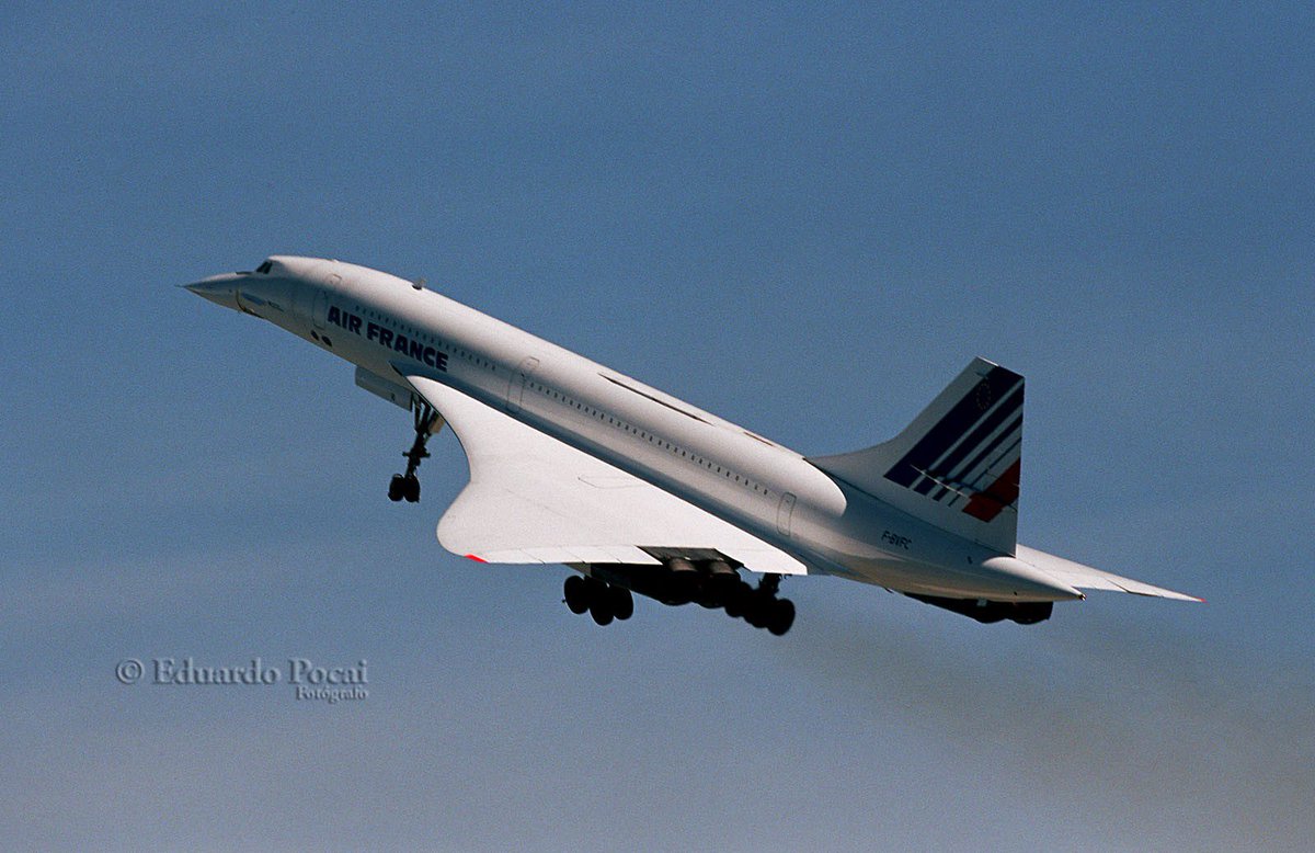 La histórica visita del Concorde de Air France a Ushuaia